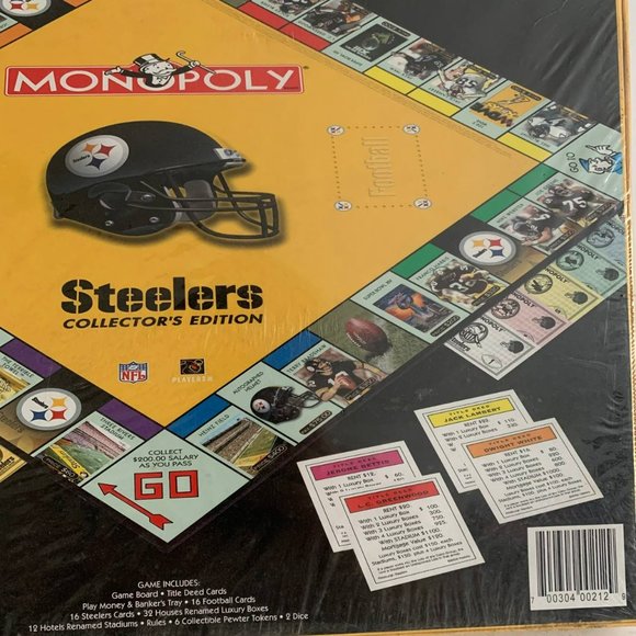 Hasbro | Games | Vintage Monopoly Pittsburgh Steelers Collectors ...